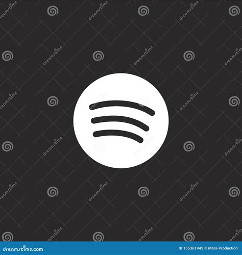 Spotify Icon Vector Isolated On White Background
