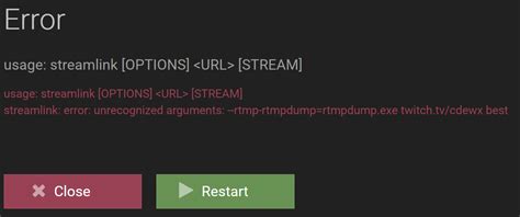 Does Twitch Gui 20 Not Support Streamlink 311 Any 3x