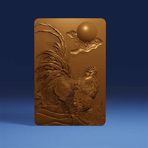 Panel Rooster 3d Stl Model Cnc Router Engraver Artcam Aspire Cnc