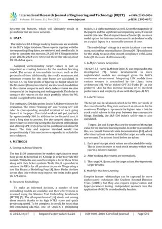 Annual Report Analysis With Advanced Language Models A Stock