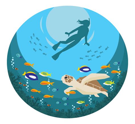 スキューバダイビングのイメージイラスト 無料のフリー素材 イラストエイト