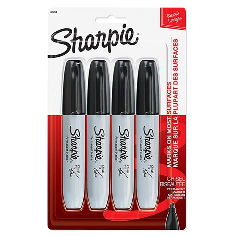 Sharpie Permanent Markers Chisel Tip Black Count Buy At Best Price From Mumzworld