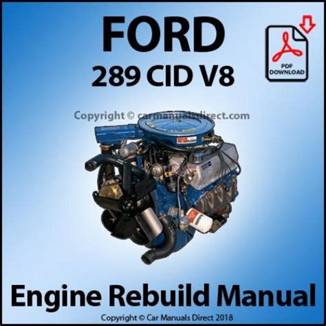 Ford 289 Cid V8 Engine Rebuild Manual Carmanualsdirect Car Manuals