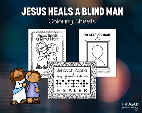 Jesus Heals The Blind Man Coloring Pages 2025