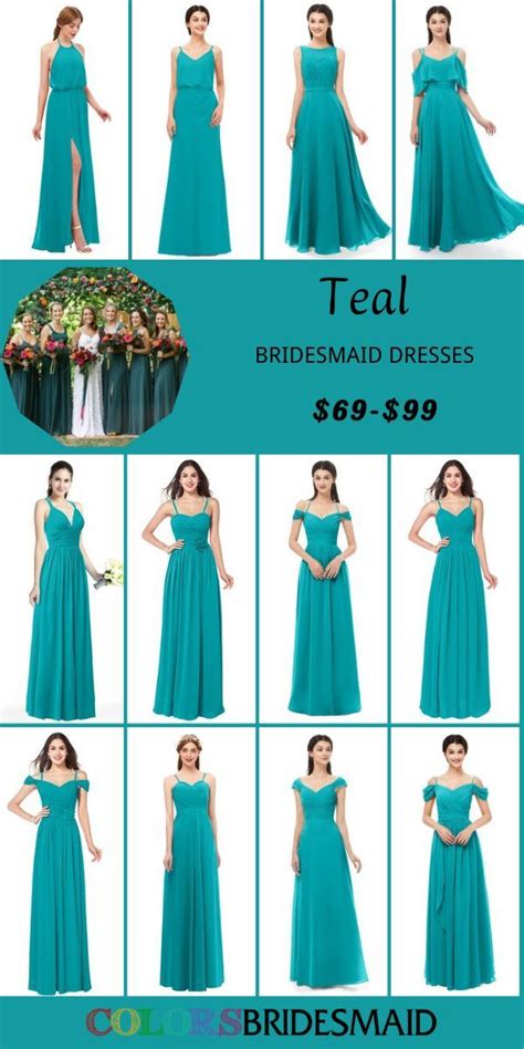 Teal October Wedding Teal Bridesmaid Dresses Orange And Rust