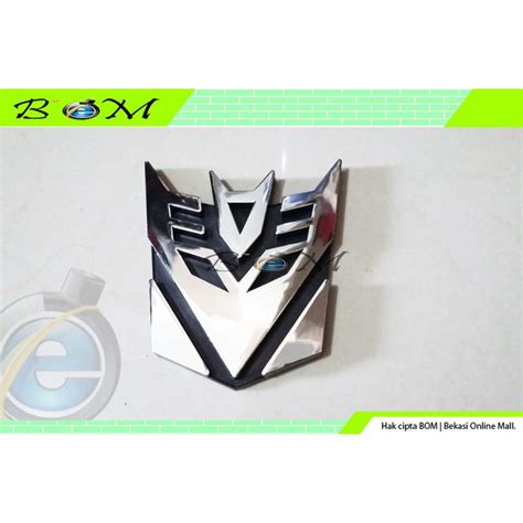Jual Emblem Logo Transformers Deception Jahat Transformer Chrome Krum