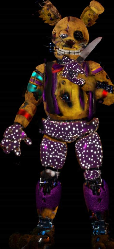 Fnaf1 Rotten Springbonnieanimatronicredesign V2 By Megaxphoenix On