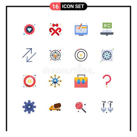 16 Universal Flat Colors Set For Web And Mobile Applications Arrow School Computer Learning