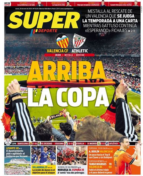 Capa Jornal Superdeporte 26 Janeiro 2023 Capasjornaispt