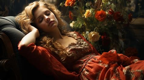 Premium Photo Portrait Of A Beautiful Girl In A Dark Room