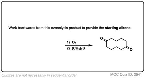 Ozonolysis Of Cyclic Alkenes
