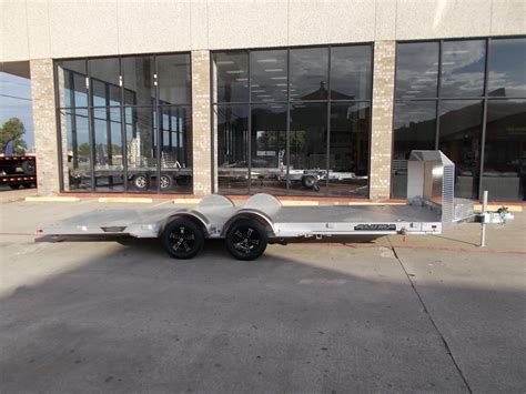 2024 Aluma 8220 LP Tilt 20 Aluminum Tilt Car Hauler Trailer 7K GVWR