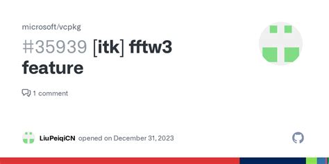 Itk Fftw3 Feature Issue 35939 Microsoft Vcpkg GitHub