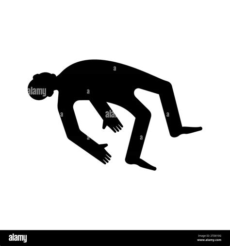 Falling Man Isolated The Man Fell Man Flies Down Stock Vector Image And Art Alamy