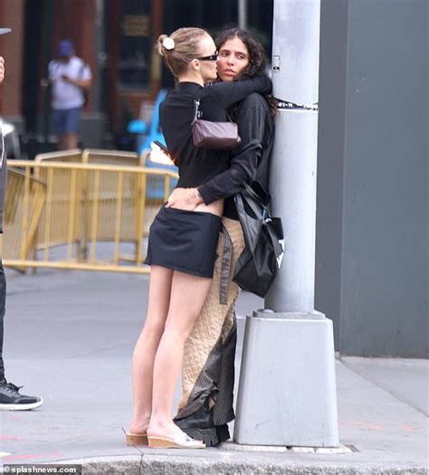 Lily Rose Depp Gets Very Handsy With Girlfriend 070 Shake During Steamy Make Out Session In Nyc