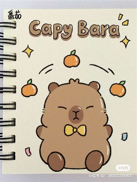 Capy Bara In 2025 Easy Doodles Drawings Cute Easy Doodles Cute Easy