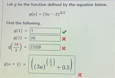 Solved Let G Be The Function Defined By The Equation Below Chegg