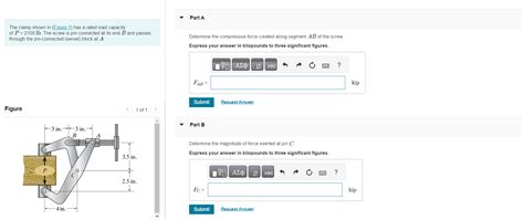 Solved The Clamp Shown In Figure 1 Has A Rated Load
