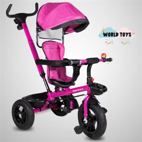 Ripley TRICICLO GUIADOR PARA NIÑOS EVOLUTION ROSADO
