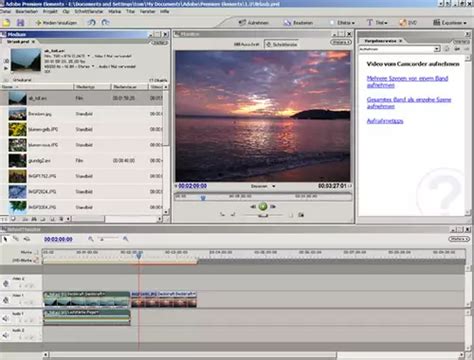 Praxis Adobe Premiere Elements Workshop 1 Überblick