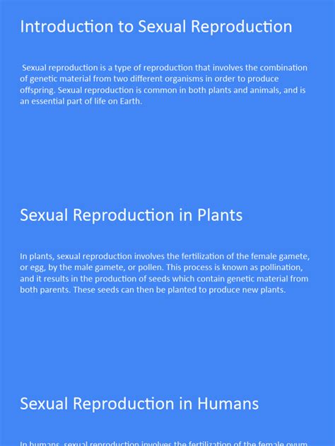 Sexual Reproduction In Plants And Humans Pdf Sexual Reproduction Sex Organ
