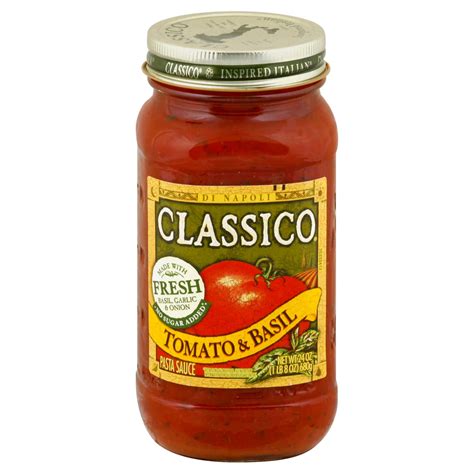 Classico Tomato And Basil Pasta Sauce 24 Oz Jar Brantingha