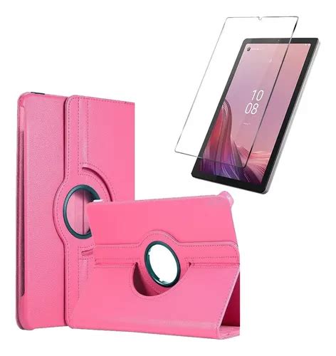 Capa Giratória 360º Para Tablet Lenovo Tab M9 Película Cor Rosa Claro Mercadolivre