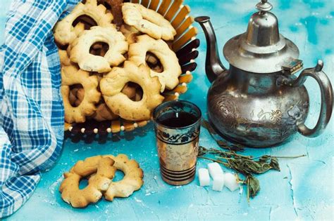 Premium Photo Algerian Dry Cookies Ring Named Kaak Of Tlemcen In