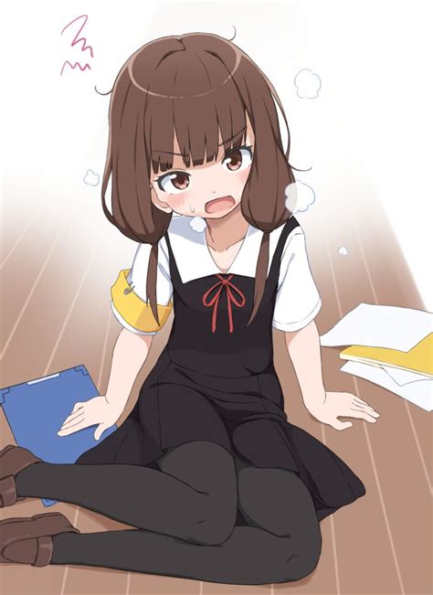 Safebooru 1girl Bangs Black Dress Black Legwear Blunt Bangs Blush