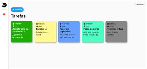 GitHub Tomoliveira OneProject Organize Suas Tarefas De Maneira Simples