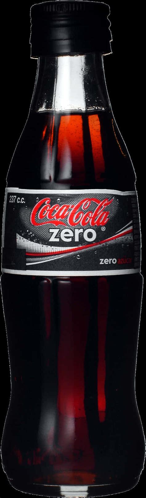 Download Coca Cola Zero Bottle Black Background