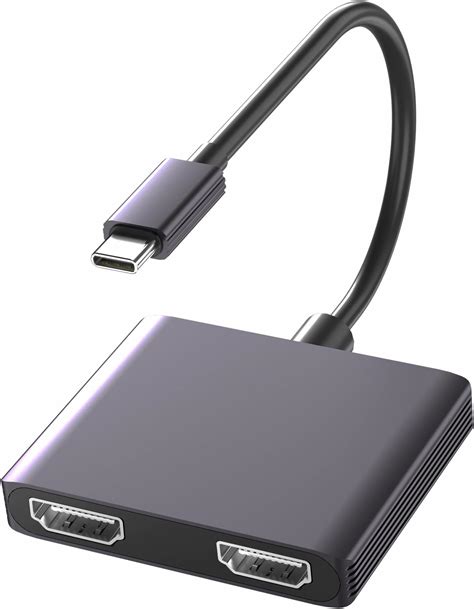 Usb C To Dual Hdmi Adapter For 2 Monitors Hdmi Splitter Docking Station Laptop