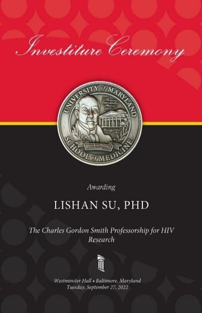 Lishan Su Phd Investiture Program