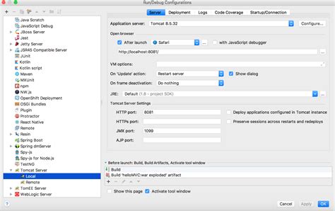 Tomcat Not Show On Rundebug Toolbar In Intellij Stack Overflow