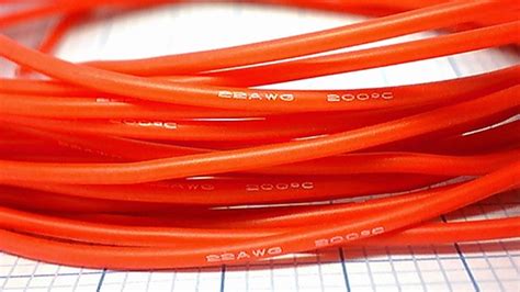 Silicone Wire 22awg Red 1 Meter Micronwings