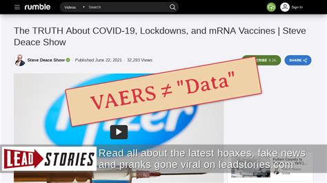 Fact Check Video Is Not Correct That Vaers List Of Adverse Reaction