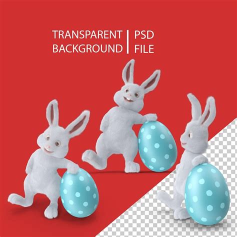 Conejito De Pascua Png Archivo PSD Premium