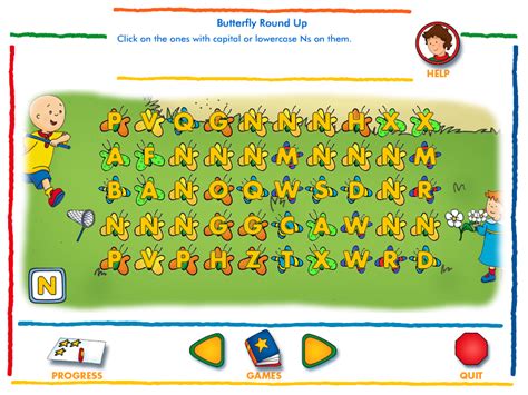 Screenshot Of Caillou Alphabet Windows MobyGames