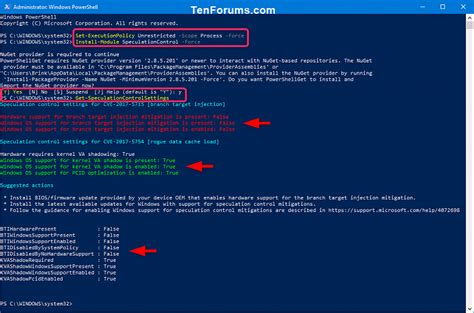 Windows Client Guidance Against Speculative Execution Vulnerabilities