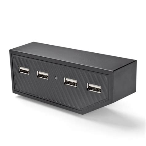 Microsoft Xbox One Controller Usb Hub Adapter High Speed 4 Port Expansion Black