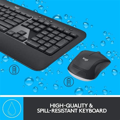 Logitech Mk540 Advanced Wireless Keyboard Mouse Combo