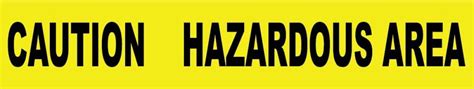 Caution Hazardous Area Printed Barricade Tape Pt32
