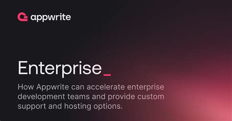 Enterprise Docs Appwrite