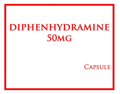 Diphenhydramine 50mg Capsule Alphaline Health Ser