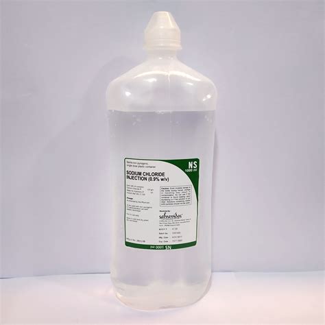 Isotonic Normal Saline Sodium Chloride W V For Injection 59 Off