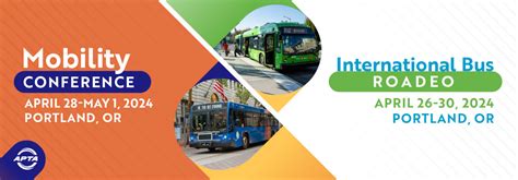 Apta Mobility Conference International Bus Roadeo Open For Registration Passenger Transport