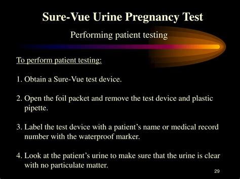 Ppt Sure Vue Urine Hcg Pregnancy Test Powerpoint Presentation Free