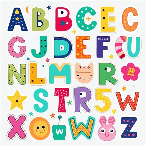 Colorful Letter Doodle Premium Ai Generated Vector