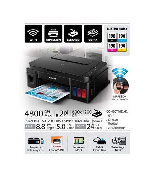 Impresora Canon G3100 Multifunción Wifi Sistema De Tinta Original