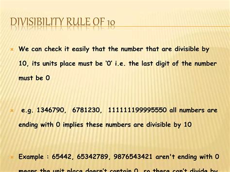 Mathematics Divisibility Rules From 0 To 12 Pptx